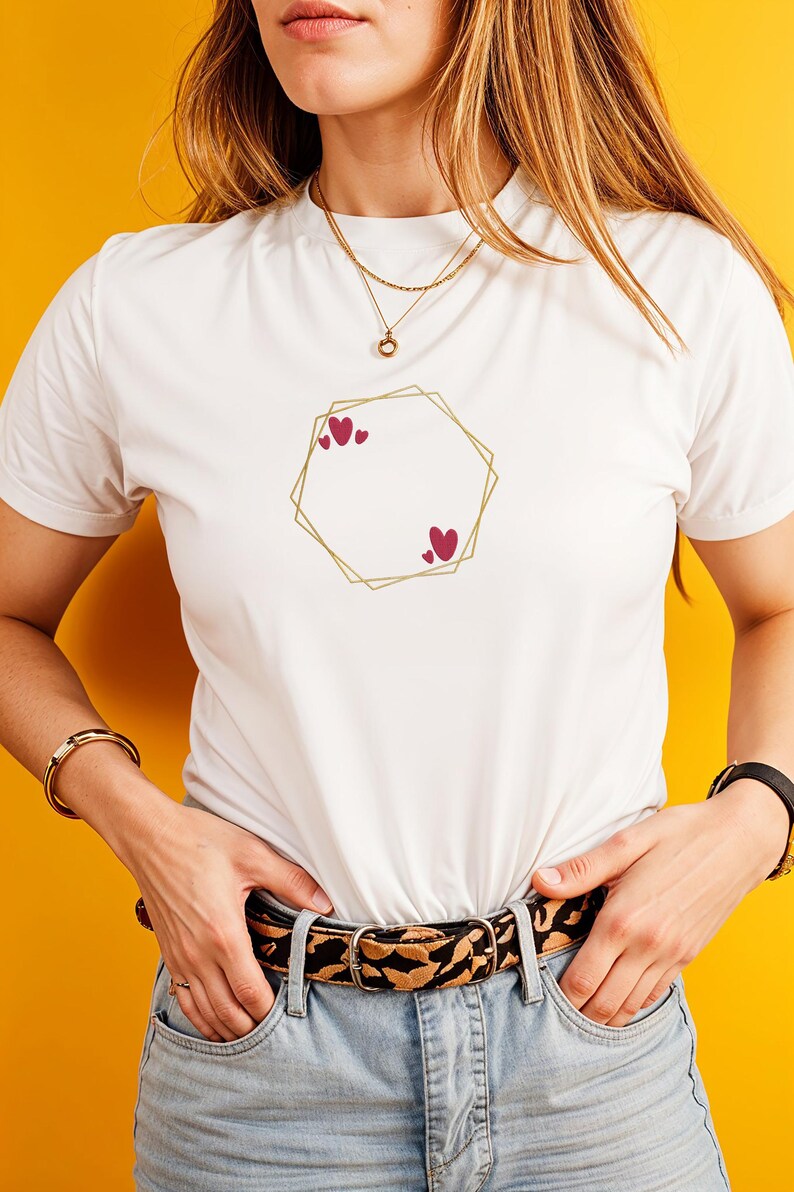 Valentine Heart Frame Embroidery Design, Love Border Romantic Machine Embroidery File, 10 Design ...