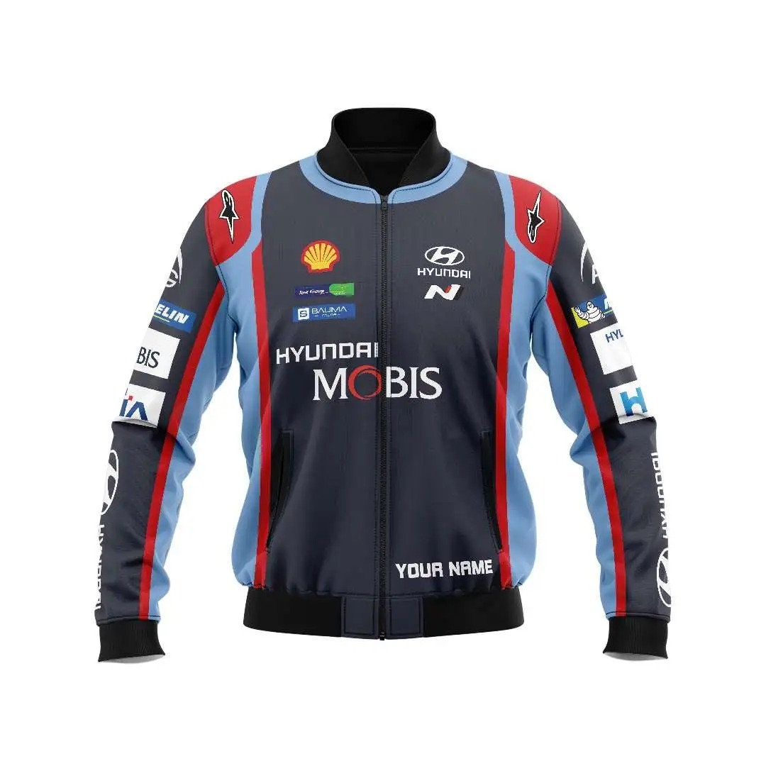 Personalized Hyundai Bomber Jacket 3D Racing Style F1, Custom Mobis ...