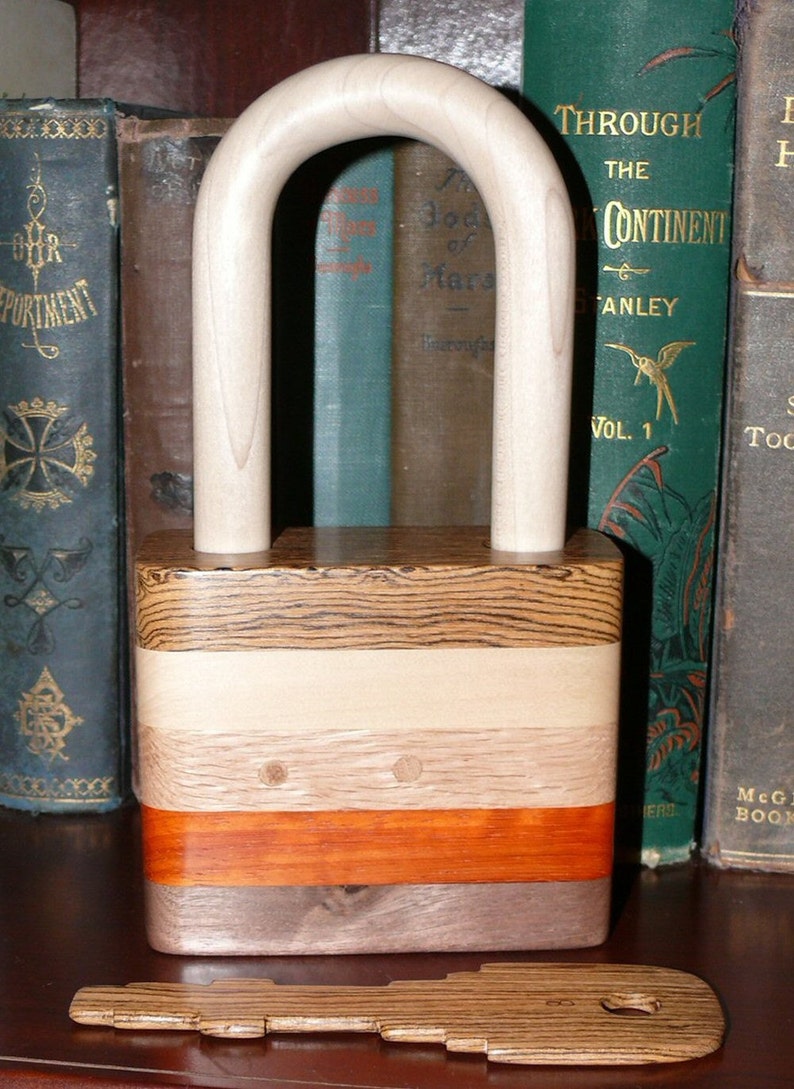 Wood Padlock, Working, Item 8 - Etsy