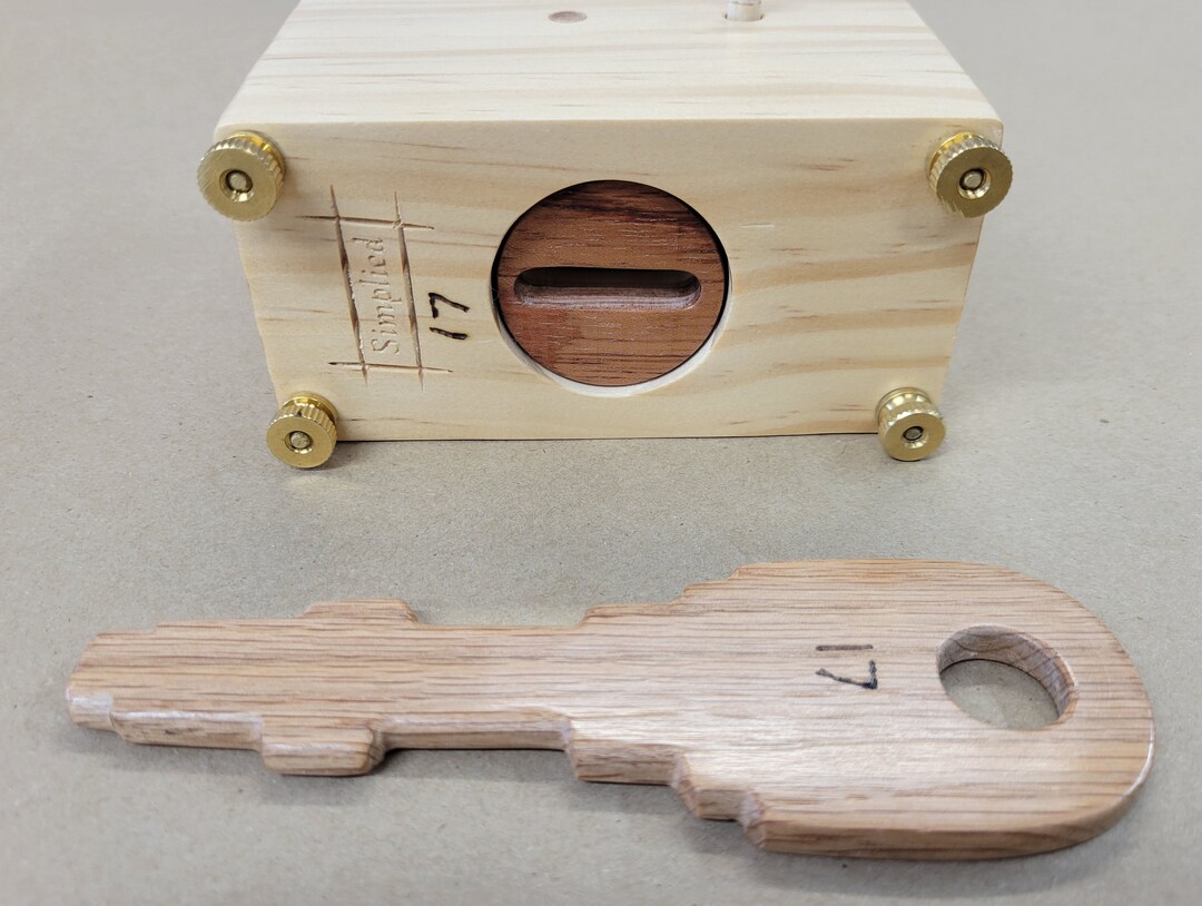 Wooden Warded Padlock, Take Apart, Pine, Item 17 - Etsy