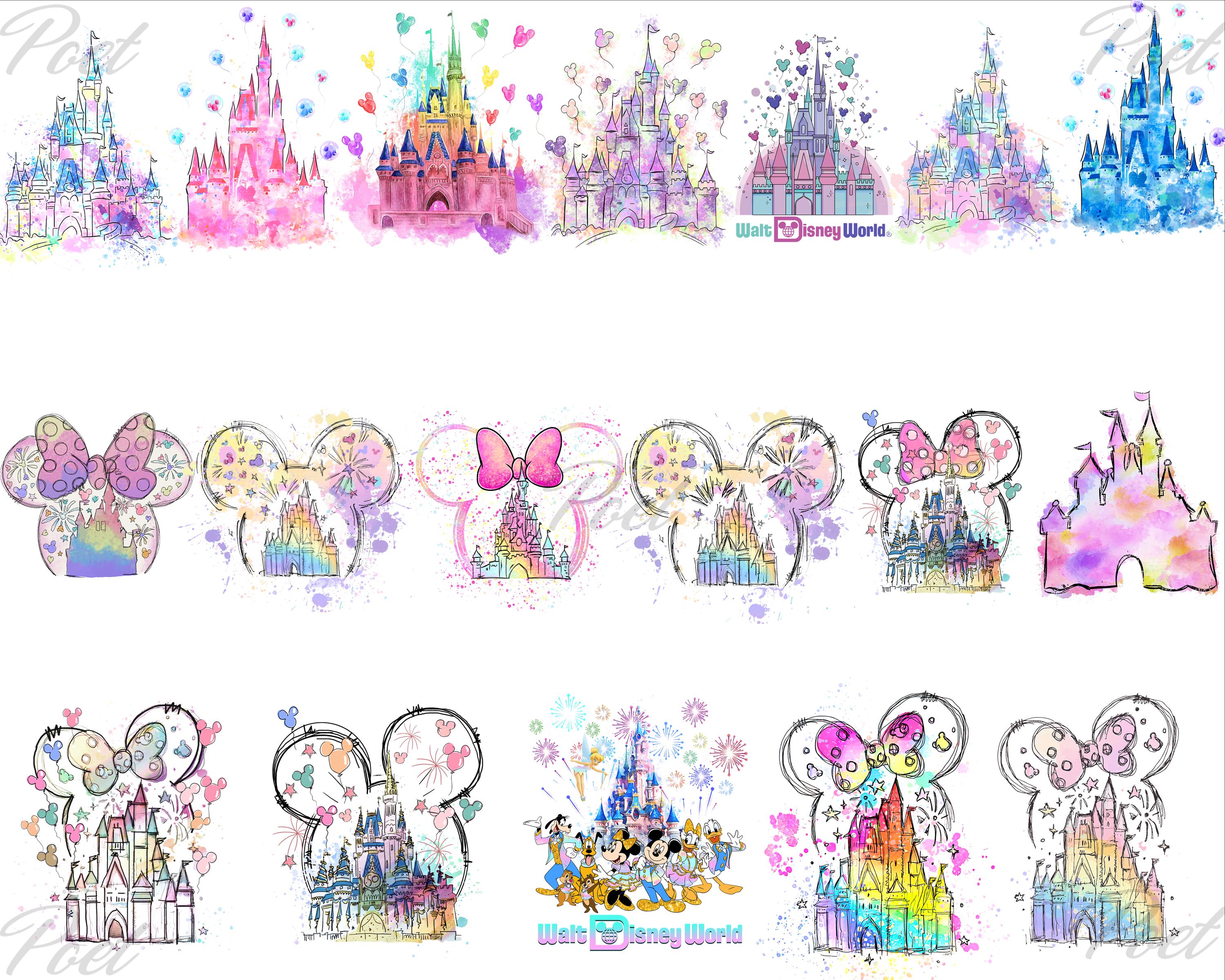 Magical Kingdom Mouse Ears PNG: Castle Silhouette (instant Download - Etsy