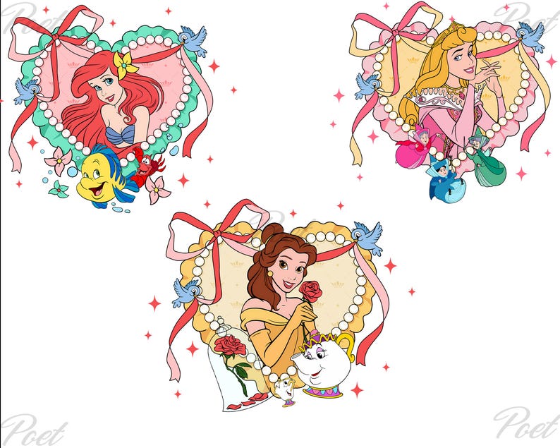 Princess PNG Clipart: Birthday Party Decorations (digital Download ...