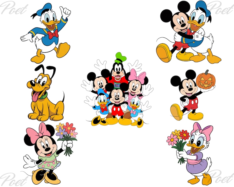 Mickey and Minnie Mouse Friends Png, Mickey Mouse Png, Minnie Mouse Png ...