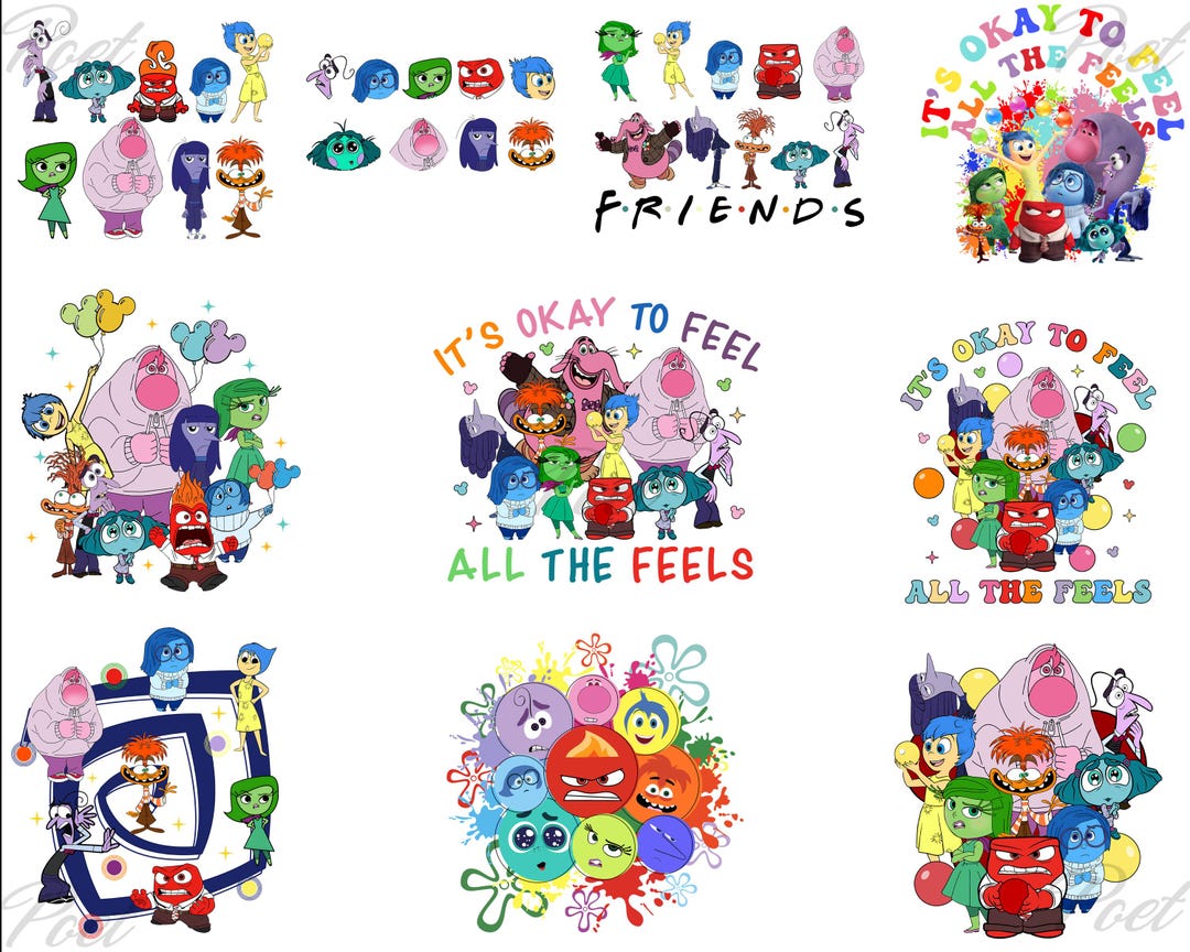 Inside Out Emotions PNG: Disneyland Family Trip, All Feelings Okay ...