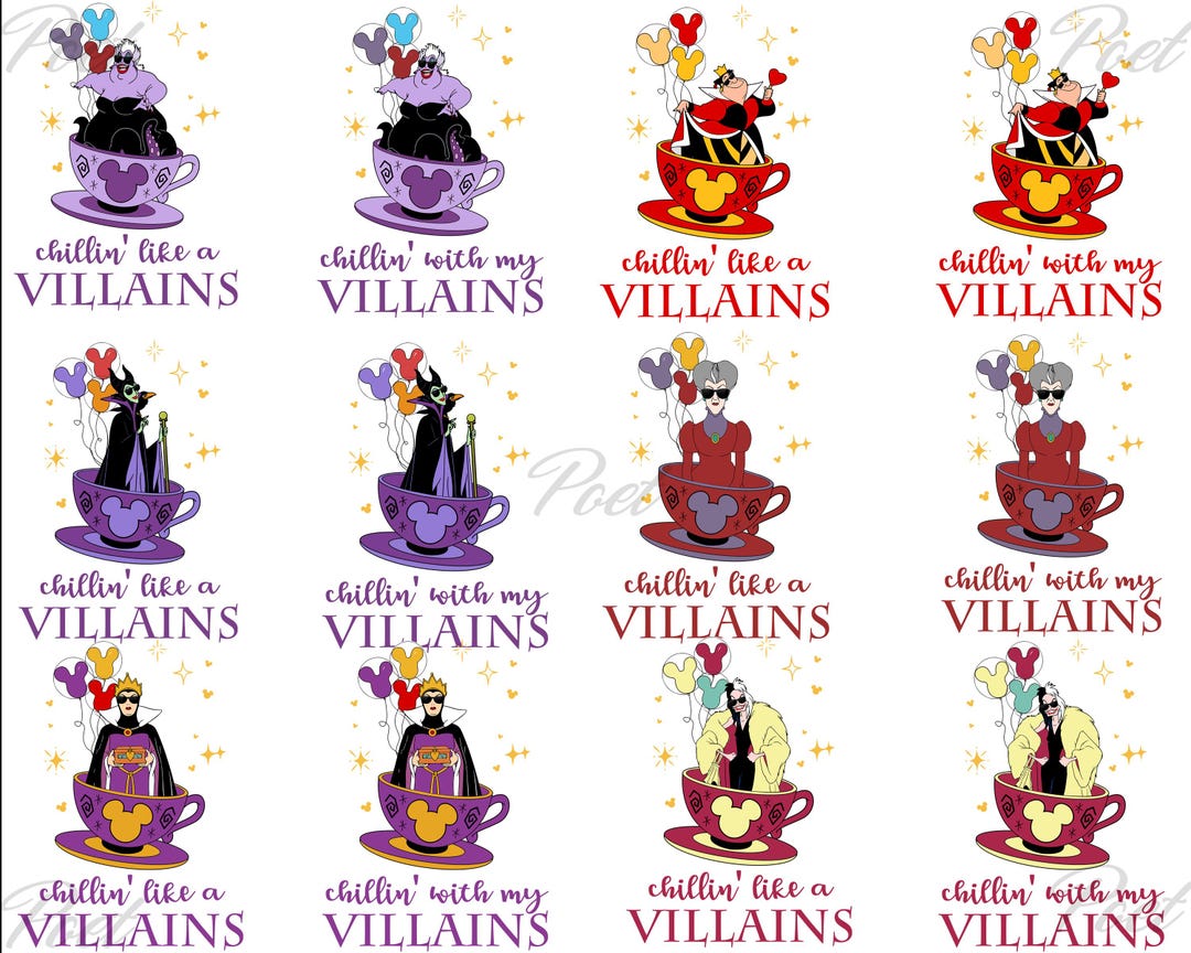 Villain Mouse Ears PNG: Halloween Family Trip Design (instant Download ...