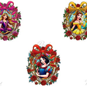 Princess Flowers PNG Clipart: Birthday Party Decorations (digital ...
