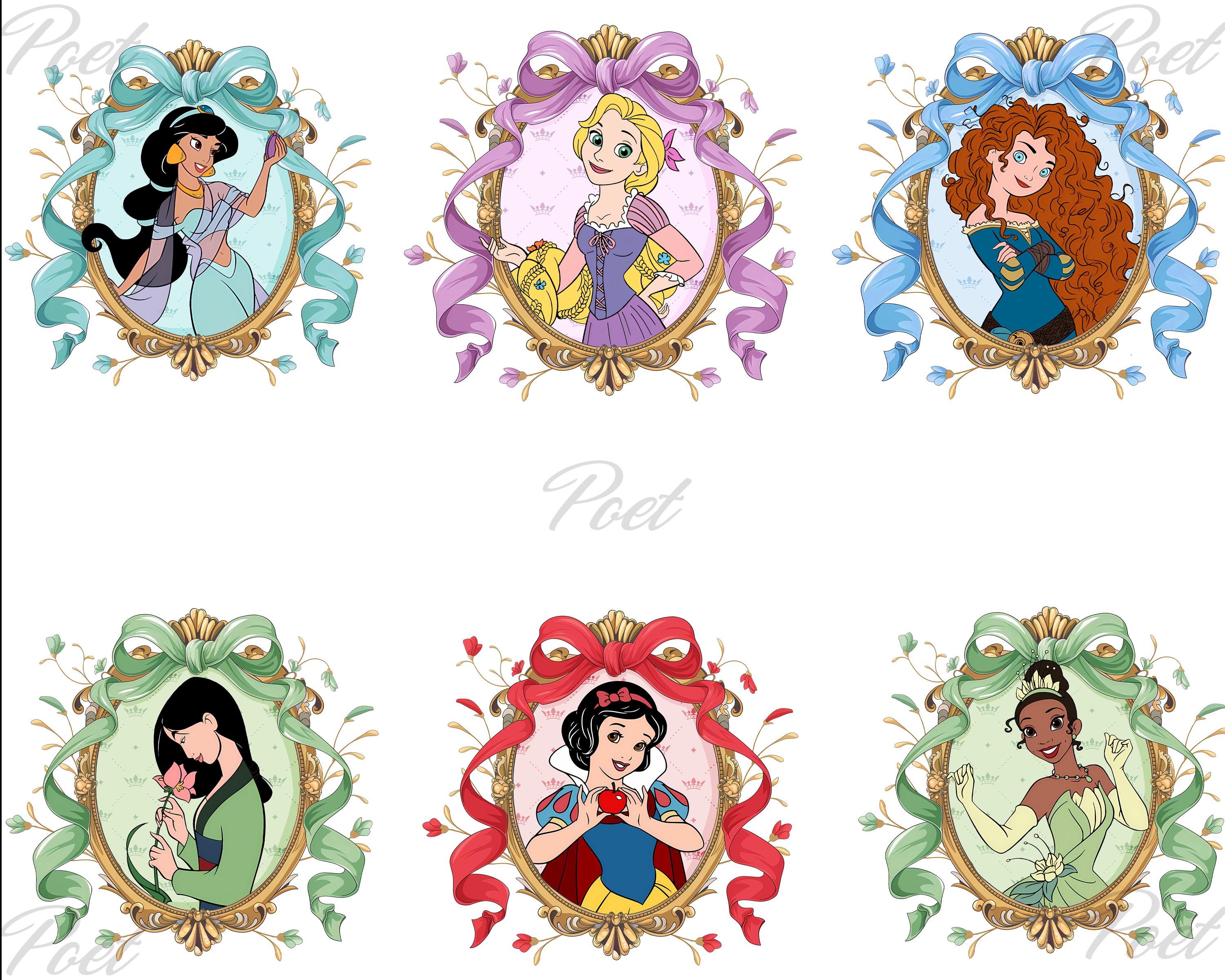 Princess PNG Clipart: Birthday Party Decorations (digital Download - Etsy