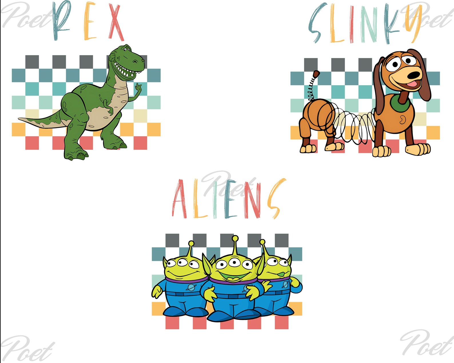 Toy Story PNG Clipart: Buzz, Woody, Jessie & Friends (instant Download ...
