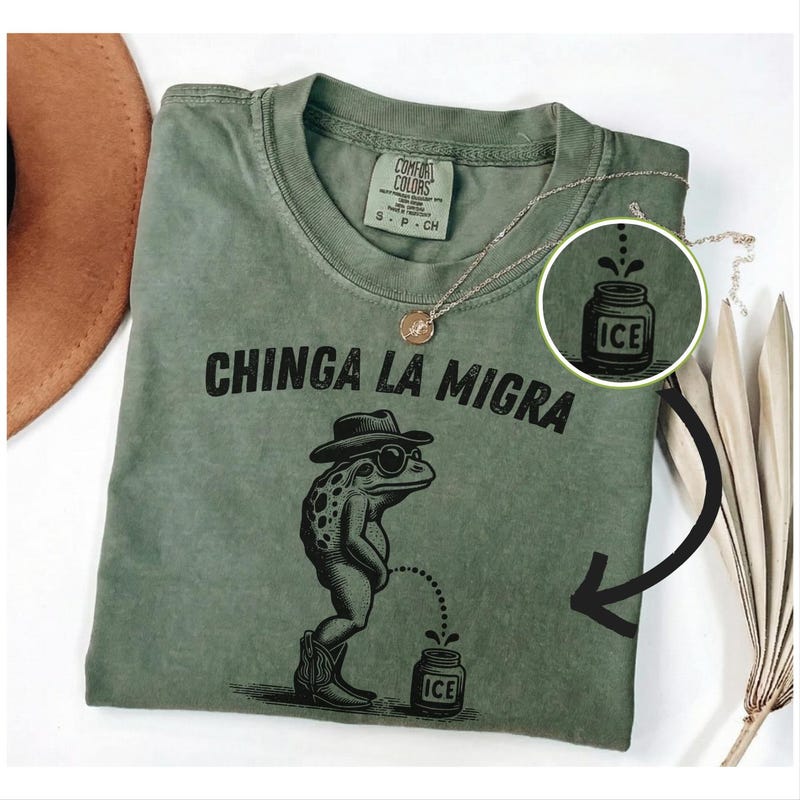 Chinga La Migra Frog - Etsy