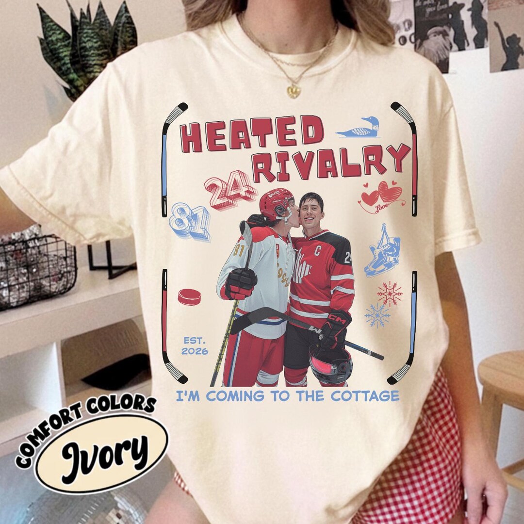 Heated Rivalry SVG PNG | Ilya and Shane Hockey Romance Retro Design | I ...