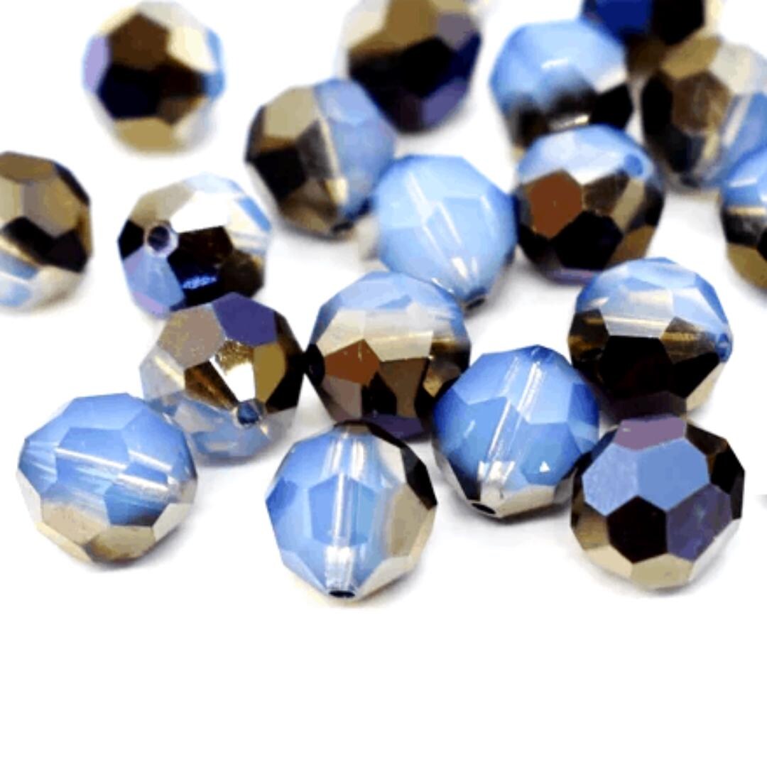 Austrian Swarovski Crystal White Opal Sky 5000 Round 4mm Jewelry Making ...