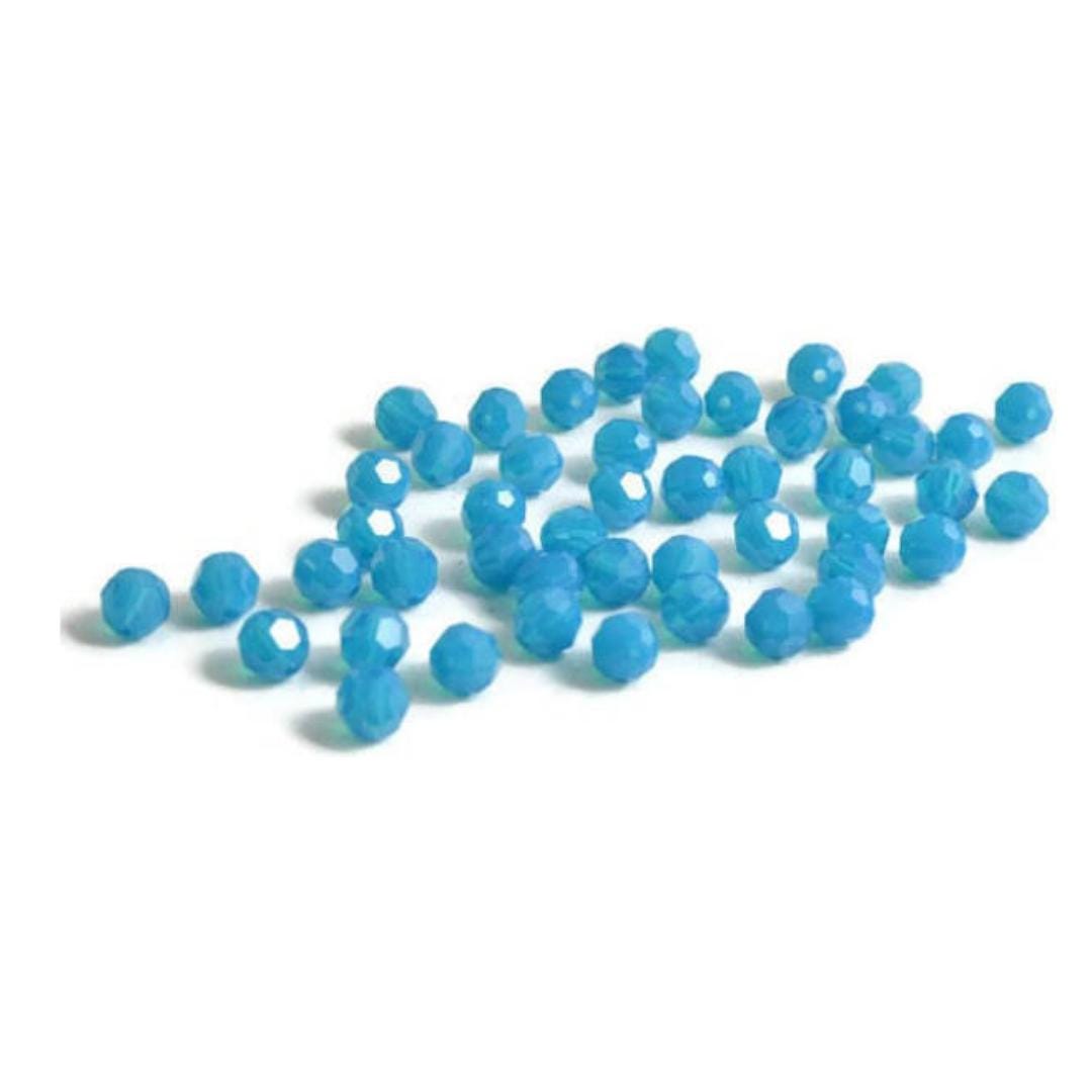 Austrian Swarovski Crystal Caribbean Blue Opal 5000 Round 3mm Jewelry ...
