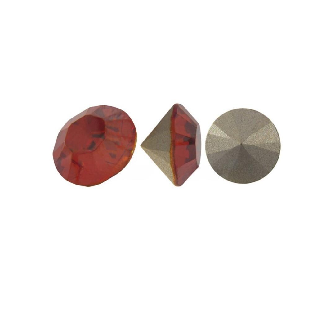 Austrian Swarovski Crystal Red Magma Ss39 Point-back Chaton Jewelry ...