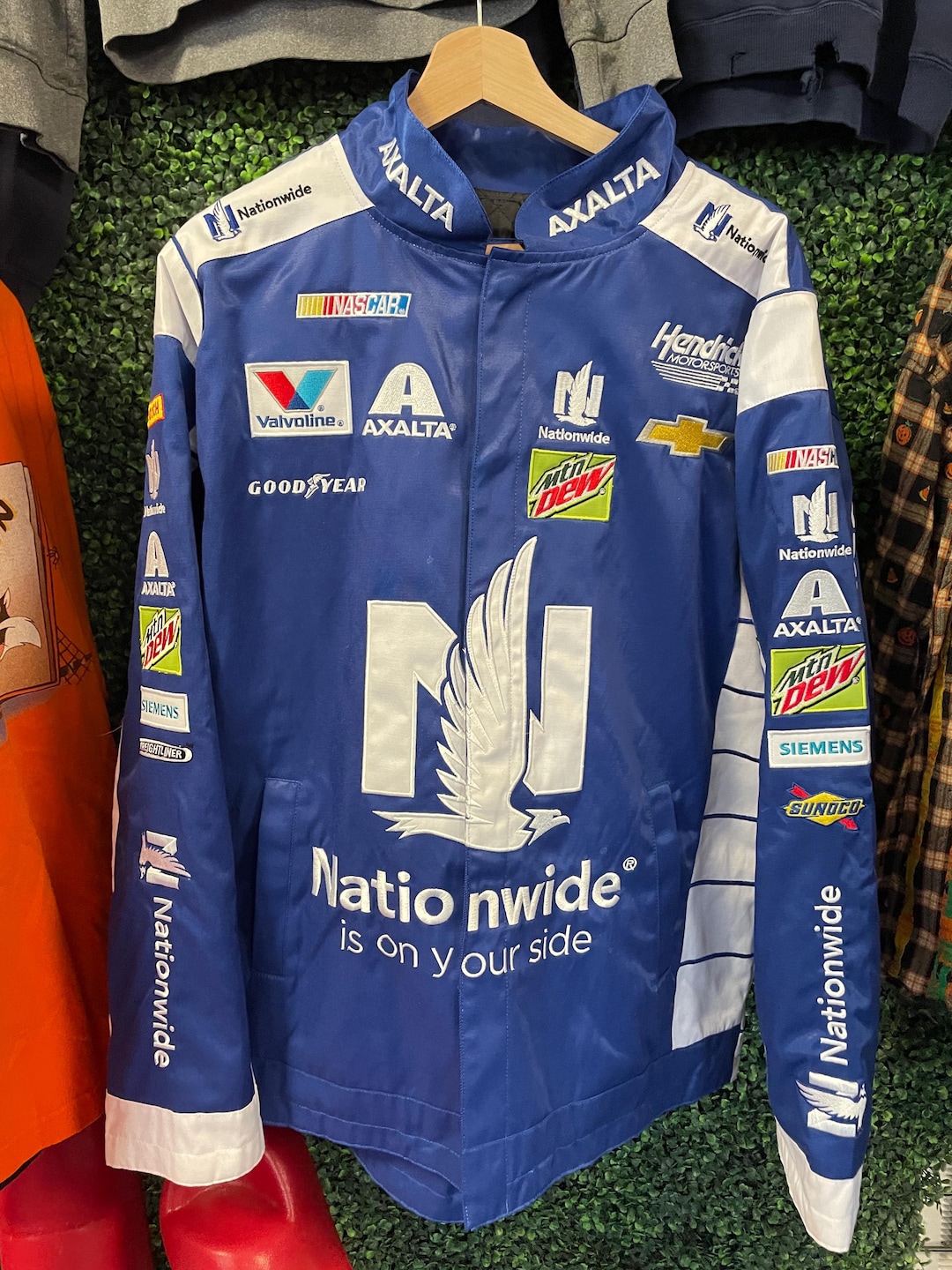 Vtg 2000s DALE EARNHARDT Jr NASCAR Jacket // Vintage Racing Blue Sports ...
