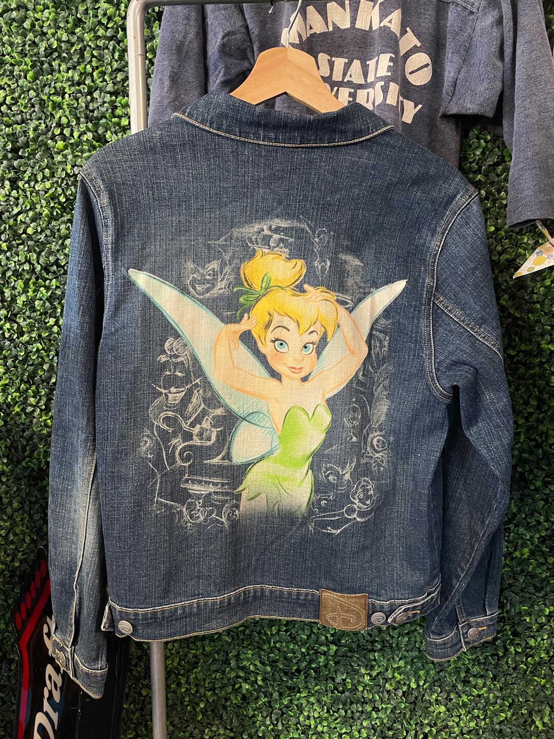 Vtg Y2K TINKERBELL DISNEY Jean Jacket 90s Tv Movie Promo Peter Pan ...