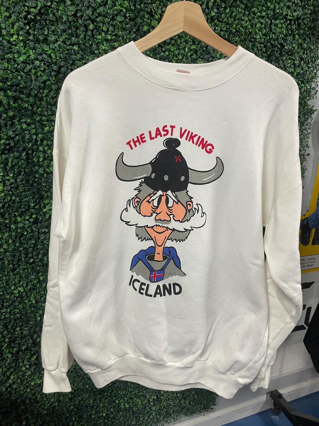 Vtg 80s NORVEGIAN FUNNY VIKING Crewneck // Vintage the Last Viking ...