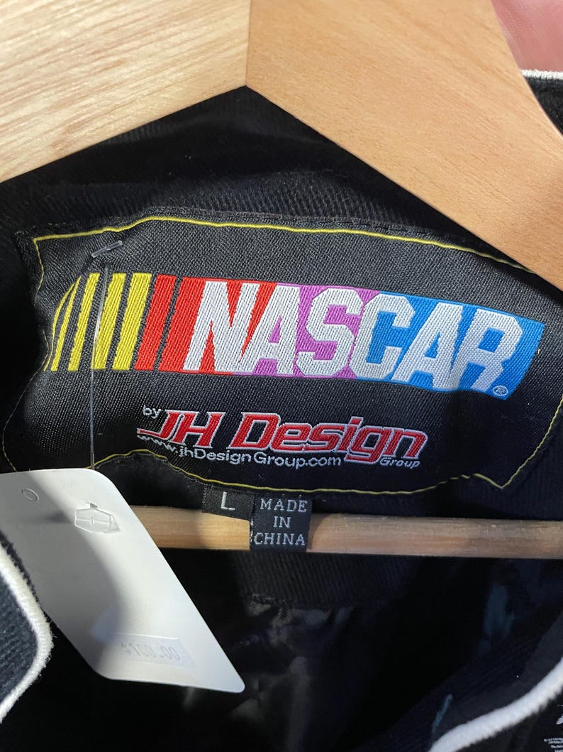 Vtg 2000s DALE EARNHARDT Jr NASCAR Jacket // Vintage Racing Black ...