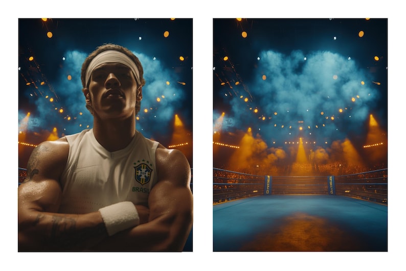 Wrestling & Boxing Stadium Backgrounds: Sports Photoshop Overlays ...