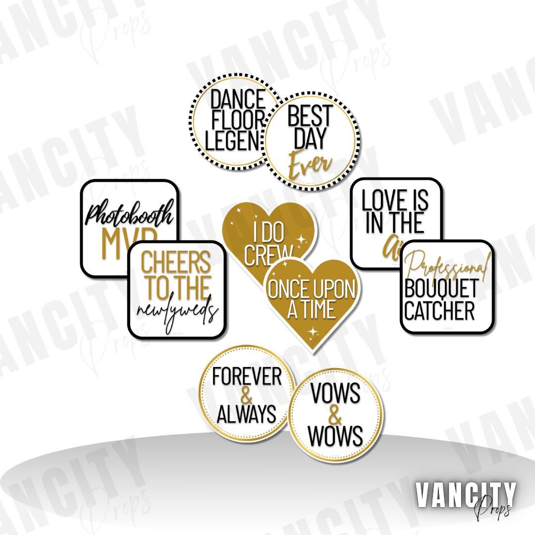 Elegant Wedding Photobooth Props: Double Sided PVC, Vogue Style | Vogue ...
