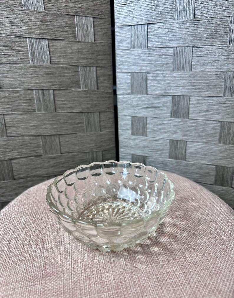 Vintage 1940s Anchor Hocking Bubble / Provincial Glass Bowl – Scalloped ...