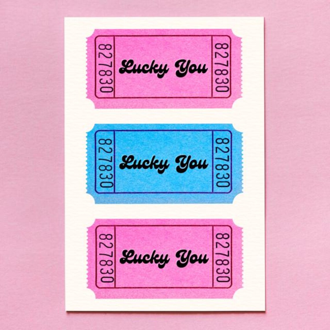 Printable Ticket Wall Art | Lucky You Retro Aesthetic | Digital ...
