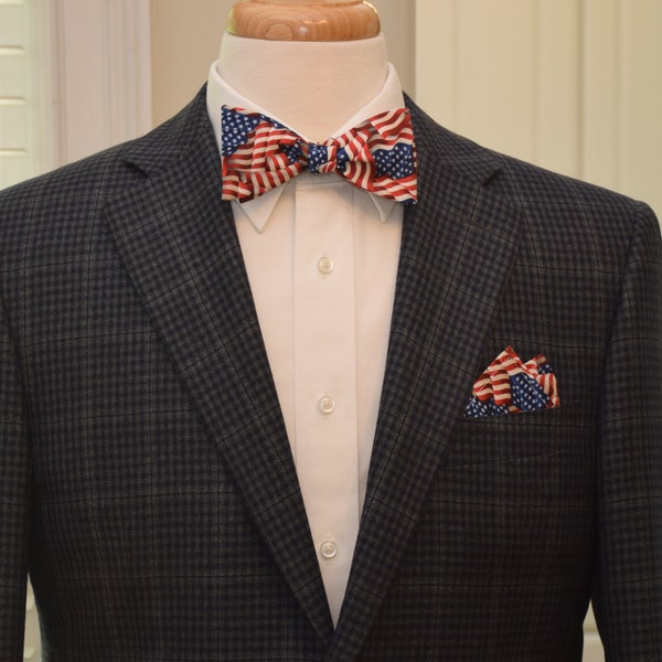 American Flag Pocket Squares - Etsy