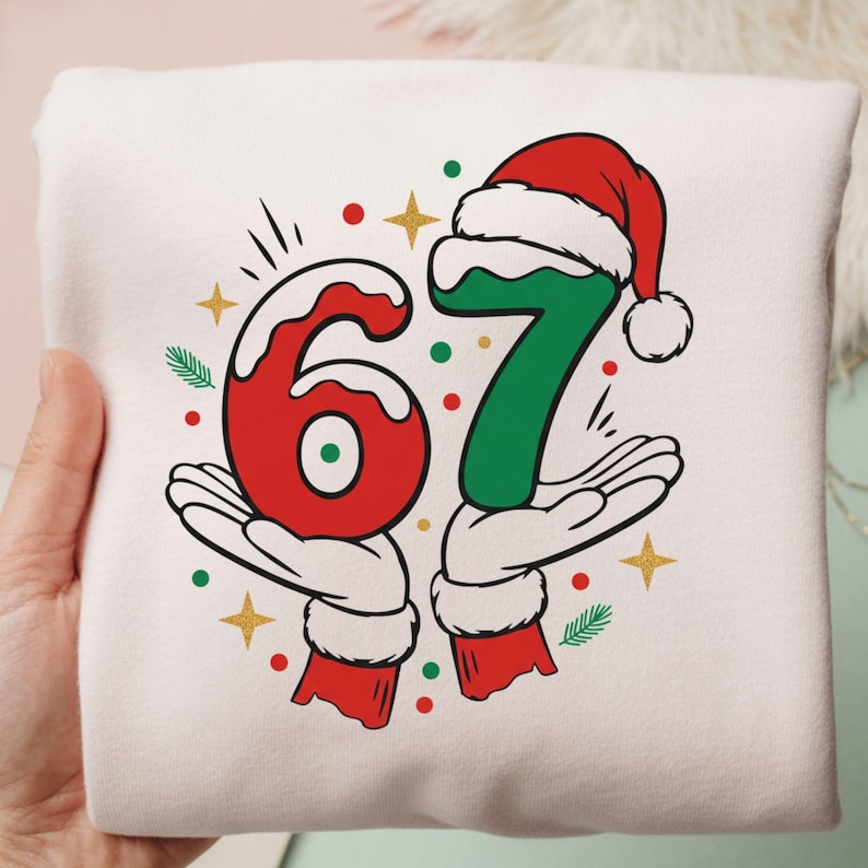 Santa 67 SVG PNG Six Seven Meme Viral Christmas Funny Quote Gen Z ...