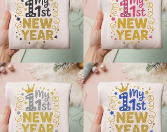 My 1st New Year PNG, Baby’s First New Years, New Year PNG, My First New ...