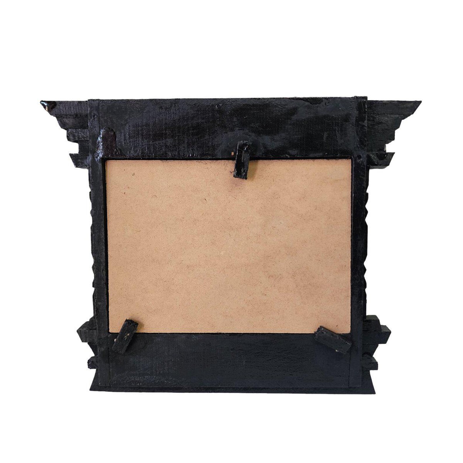9-inch Traditional Newari Wooden Hand Carved Windows Design Photo Frame ...