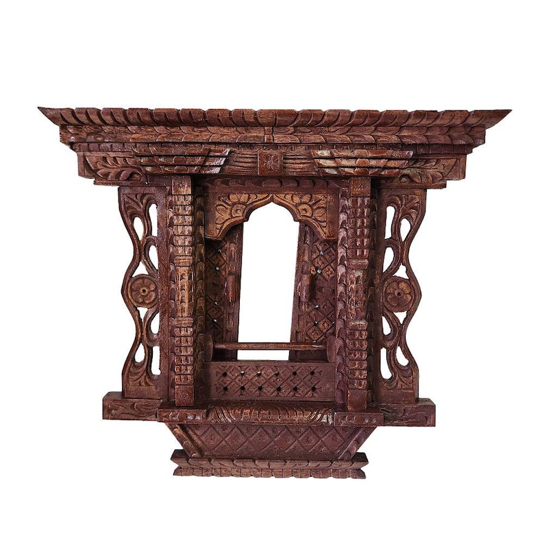 10-inch Traditional Newari Wooden Hand Carved Windows, Natural Wood - Etsy