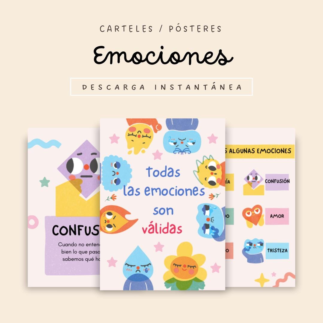Emotional Posters for Children | Emotional Education and ...