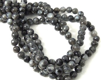 Black gray gemstone | Etsy