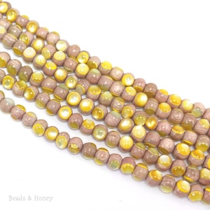 Rosewood With Gold Mother-of-pearl Inlay, 6mm, High Quality, Round ...