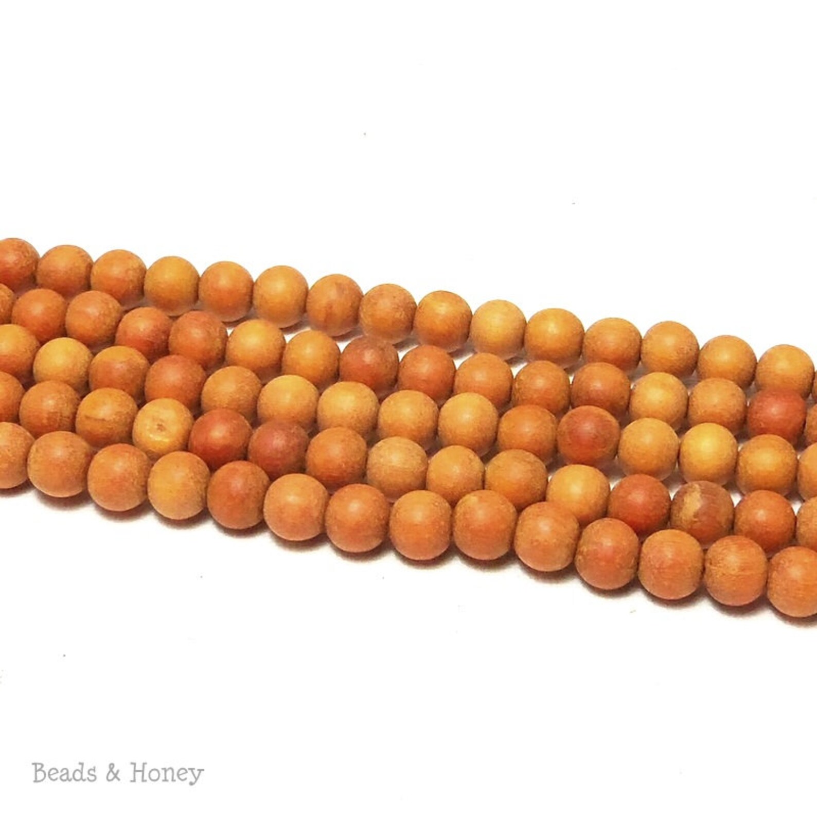 Unfinished Sibucao Wood, 8mm, Unwaxed, Round, Smooth, Natural Wood Bead ...