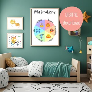 Printable Emotions Colour Wheel for Kids | Feelings Chart | Emotional ...