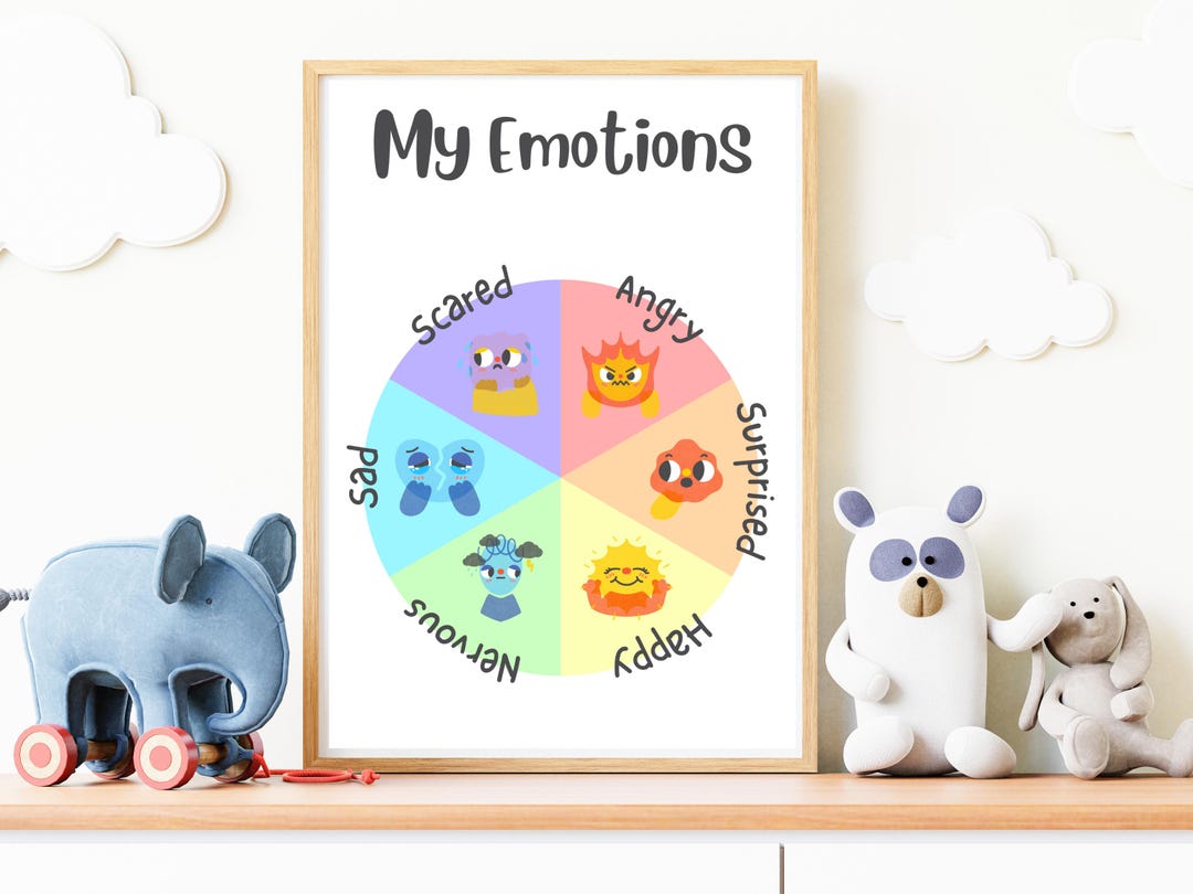 Printable Emotions Colour Wheel for Kids | Feelings Chart | Emotional ...