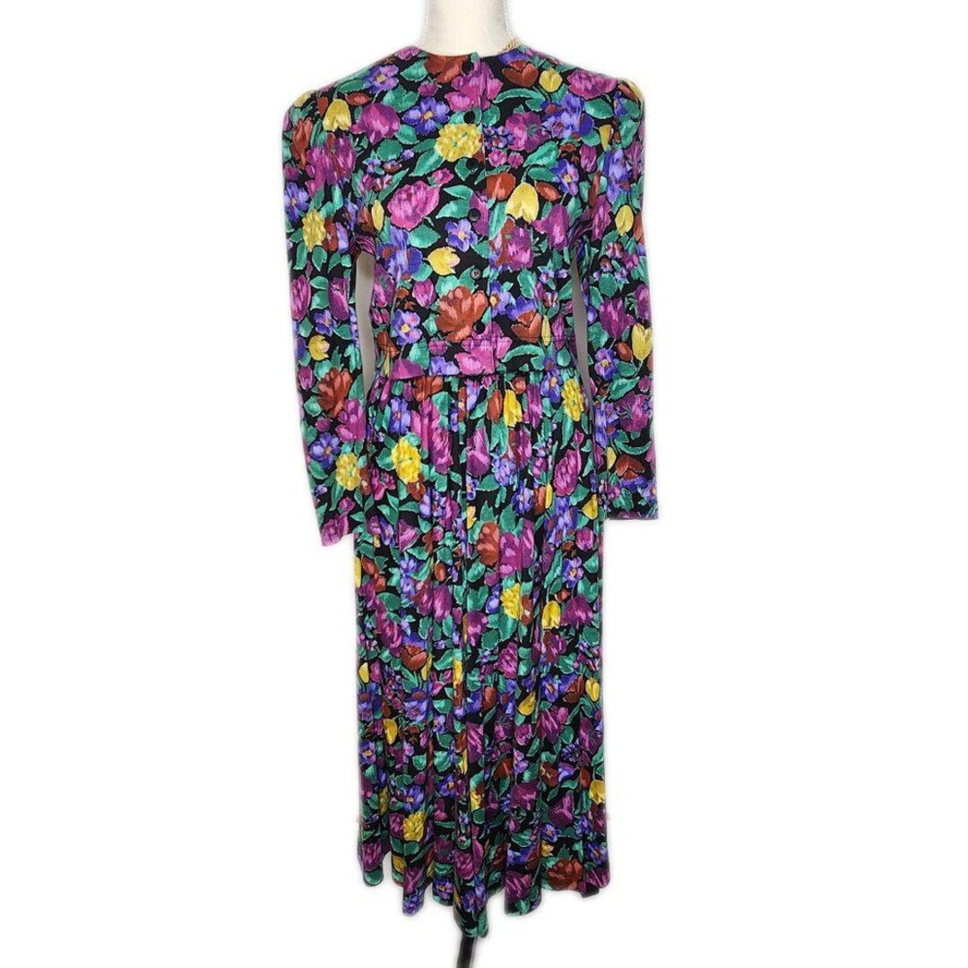Dennis Goldsmith, Floral 2 Piece A-line Maxi Skirt Set. Size Small - Etsy