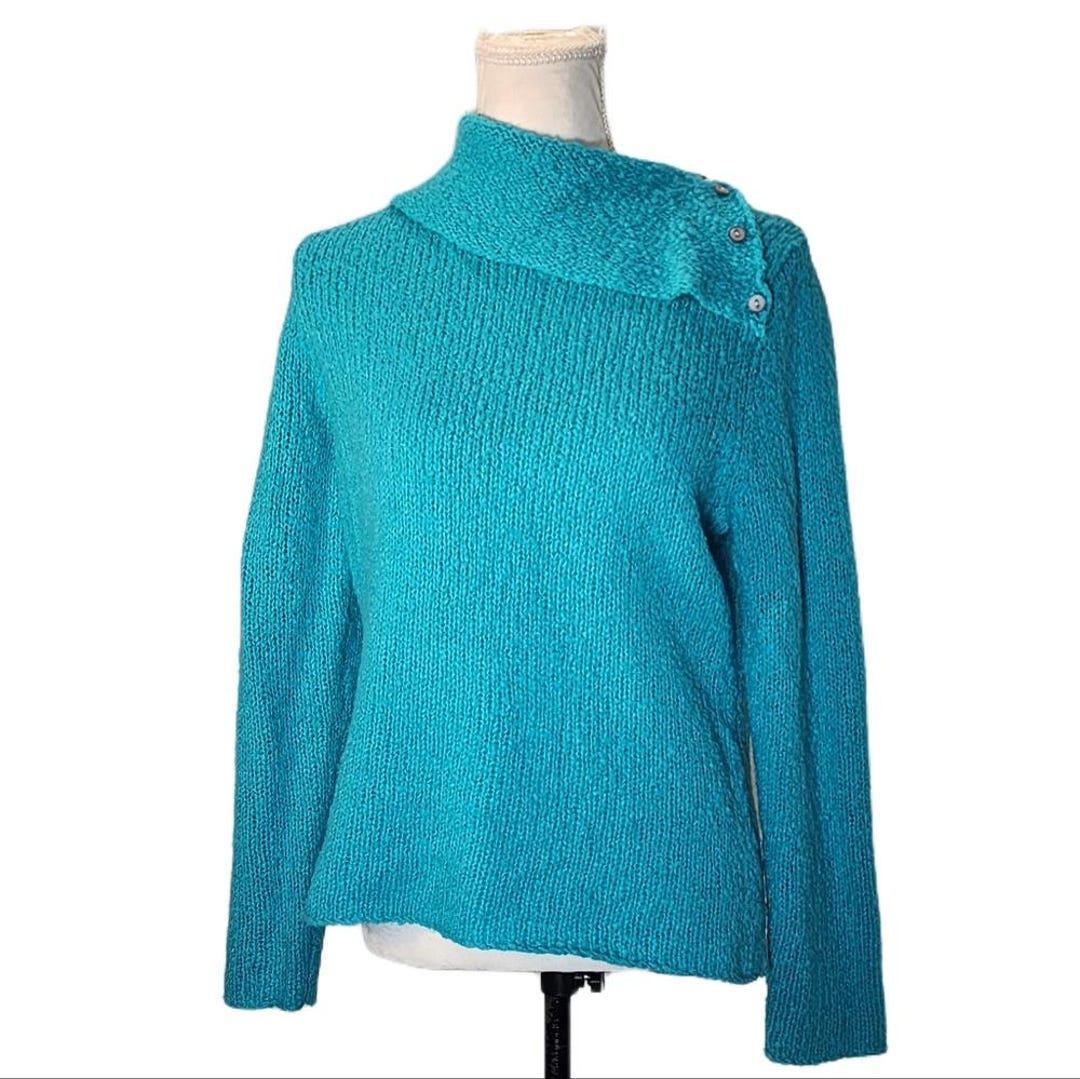 Rafaella, Vintage Blue Wool Blend Sweater. Size Medium - Etsy