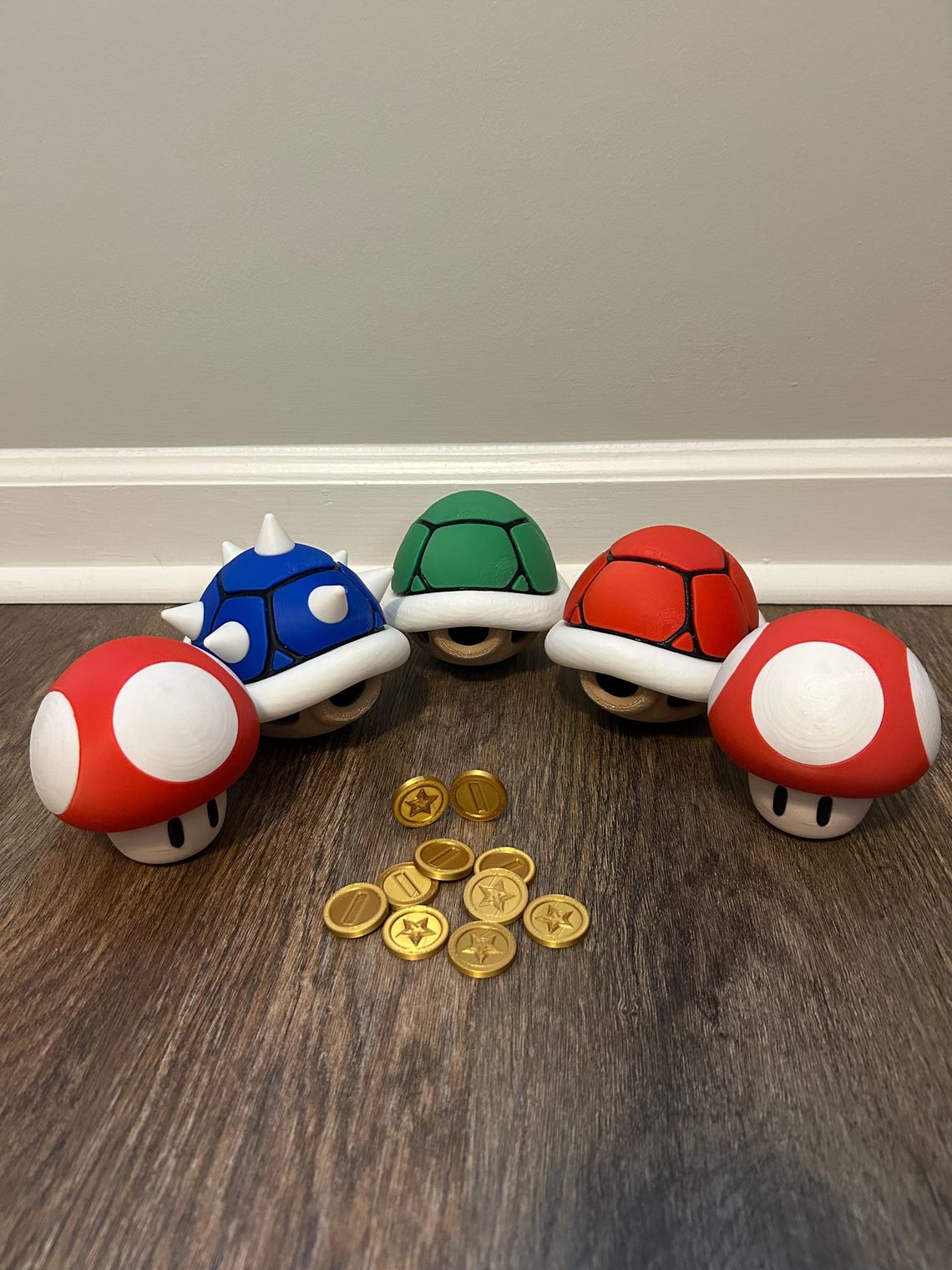 Super Mario Bros Gold Nintendo Mario Kart Coins 3D Printed Luigi Mario ...