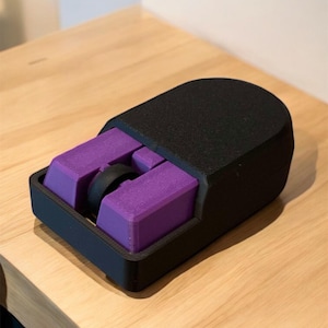 Custom 3D Printed Retro-futuristic Computer Mouse Ergonomic Computer ...