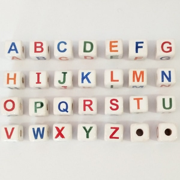 Alphabet Letter Bead - Etsy