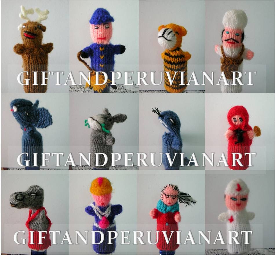 Beautiful 30 Peruvian Finger Puppet Wool Toy Collectable - Etsy
