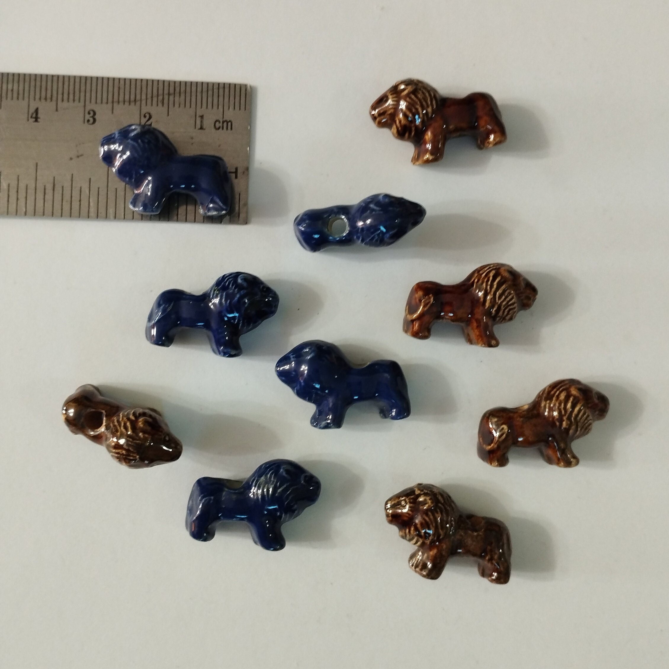 10 Peruvian Ceramic Animal Bead Clay Mixed Model Handmade New Art Peru ...
