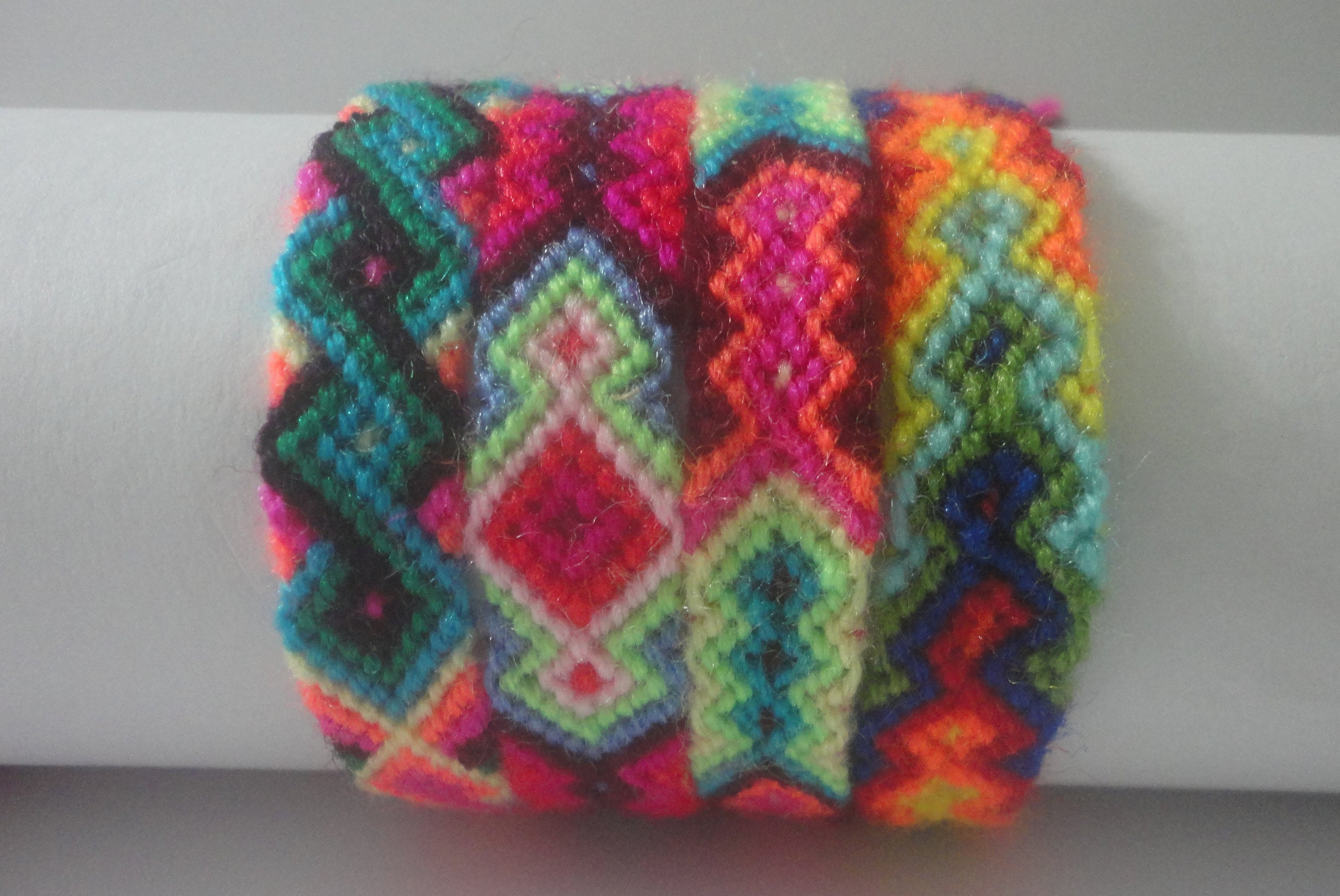 Set 4 Peruvian Wool Friendship Bracelets Handmade Ethnic New | Etsy