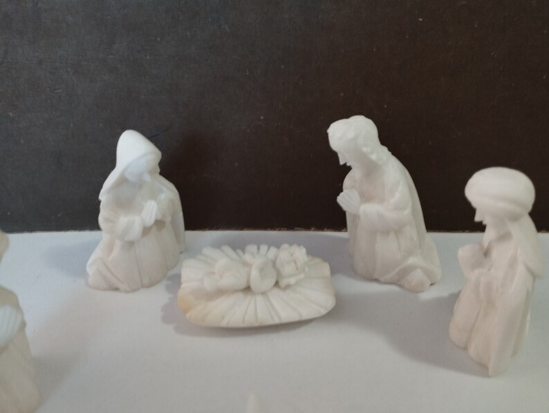 Peruvian Nativity Scene Huamanga Stone Alabaster Carving Christmas ...