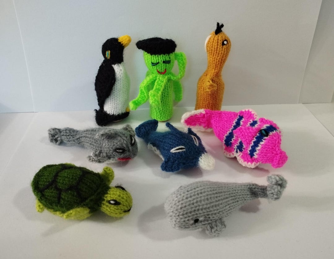 8 Peruvian Finger Puppet Wool SEA Collectable Handmade New Peru - Etsy