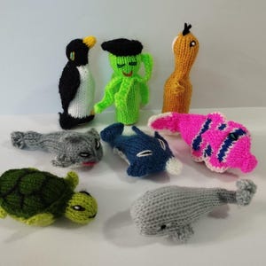 8 Peruvian Finger Puppet Wool SEA Collectable Handmade New Peru - Etsy