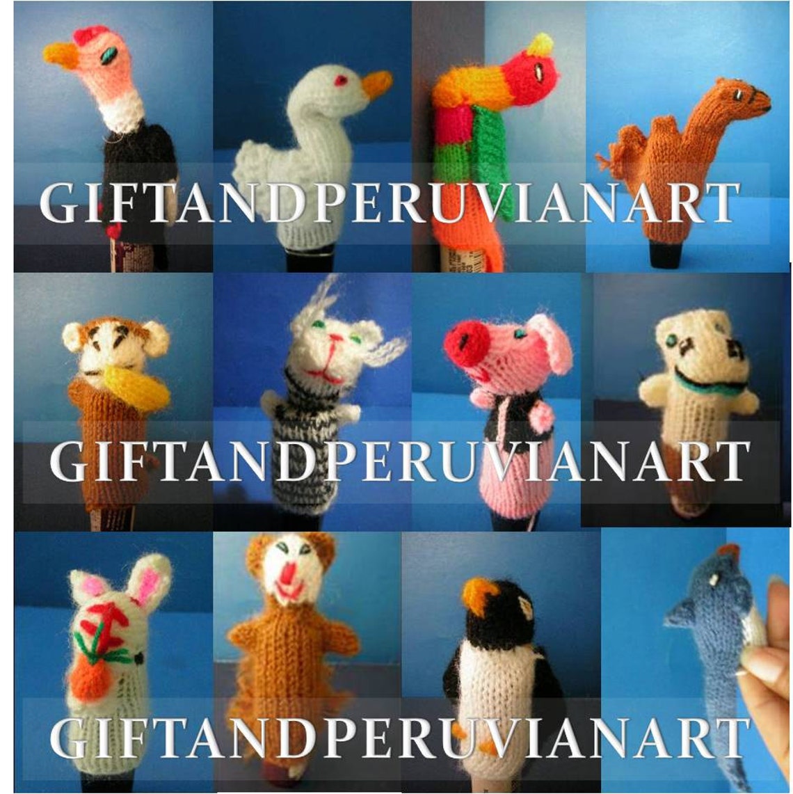 100 Peruvian Finger Puppet Wool Toys Collectable Handmade New - Etsy