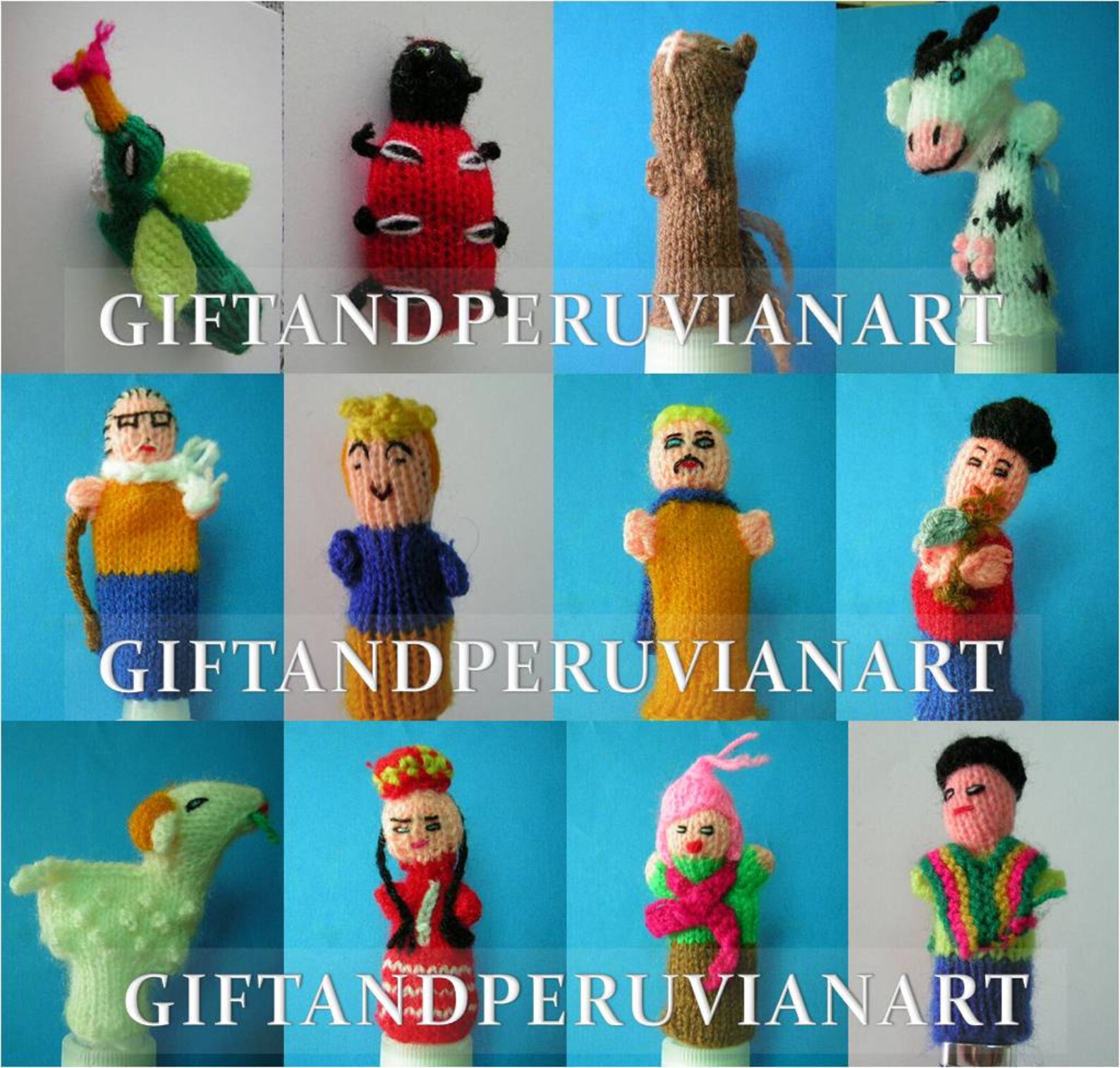 100 Peruvian Finger Puppet Wool Toys Collectable Handmade New - Etsy