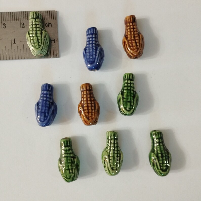 10 Peruvian Ceramic Animal Bead Clay Mixed Model Handmade New Art Peru ...